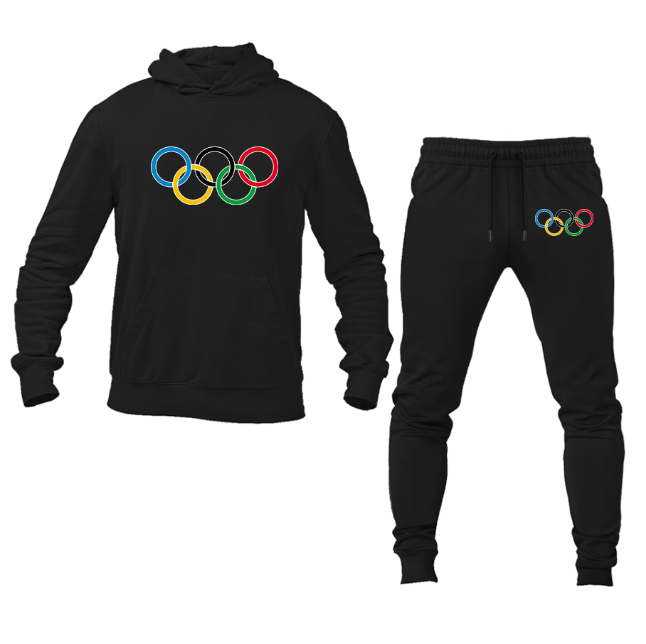 Men's Olympics Rings Hoodie and Joggers Set – TeesCustomize